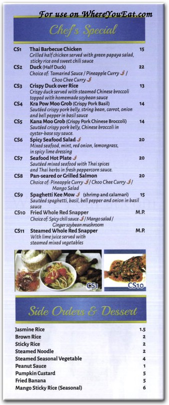 Tommy Thai Restaurant in Queens / Menus & Photos