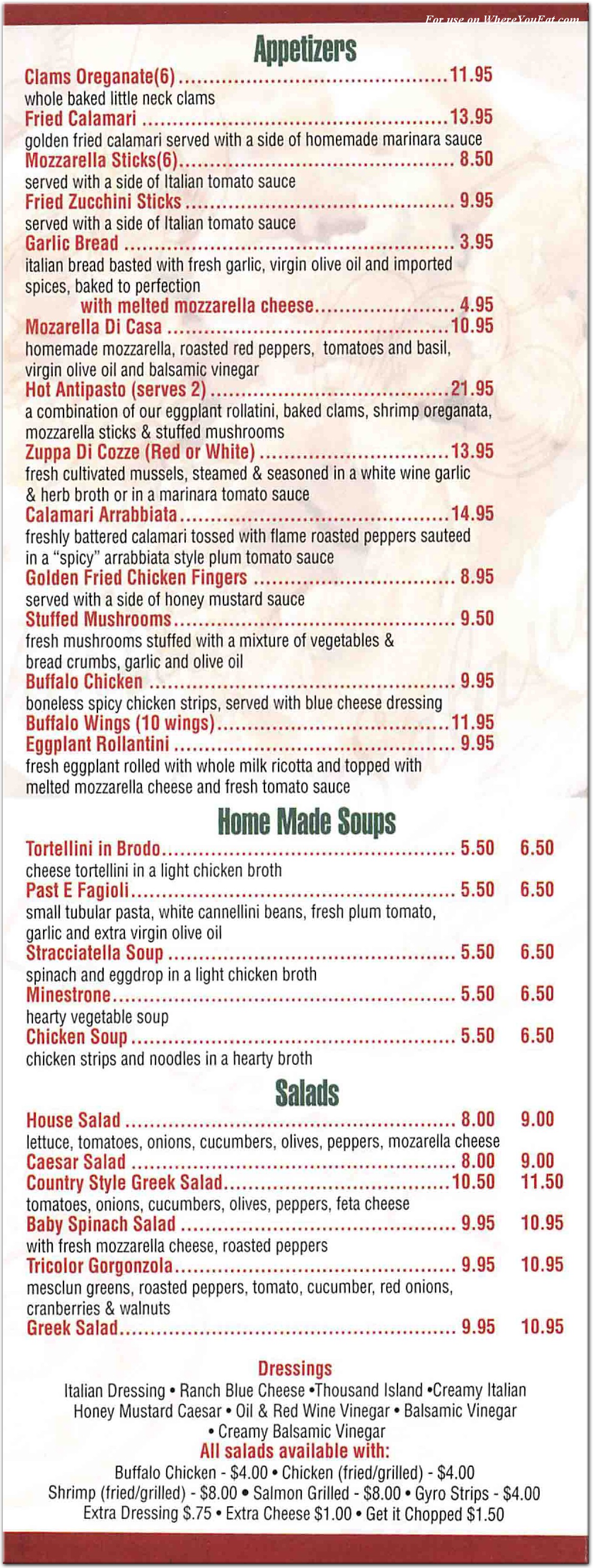 Toskana Pizzeria Restaurant Restaurant in Queens / Official Menus & Photos