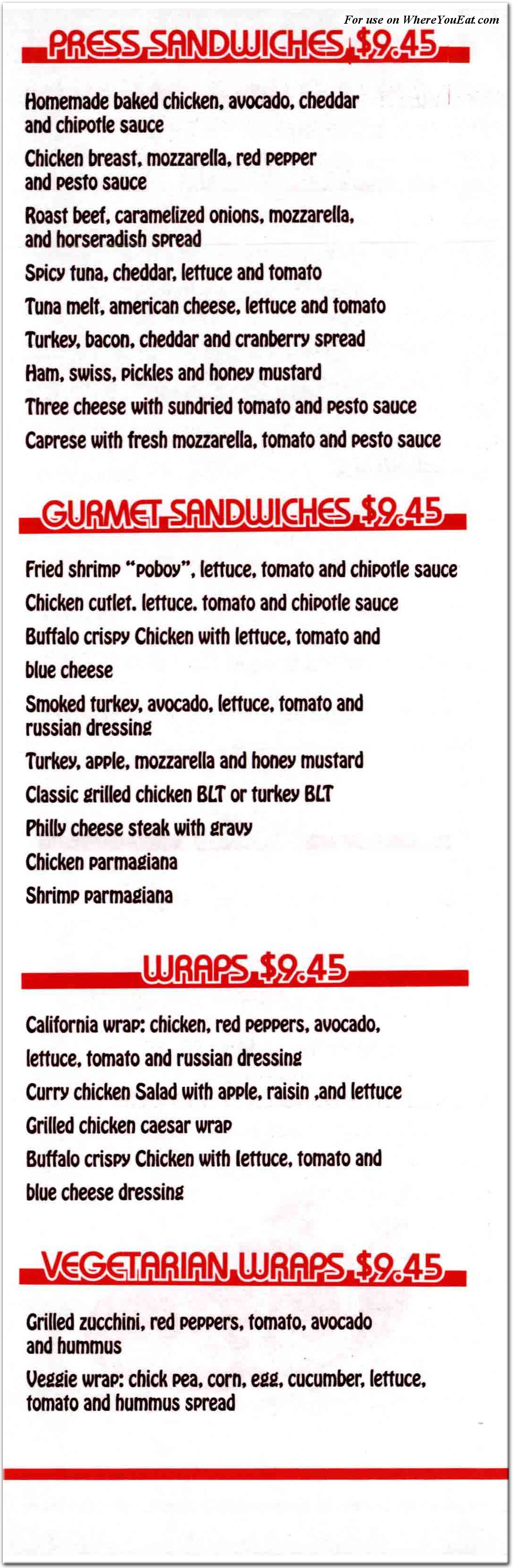 CJ's Cafe Restaurant in Queens / Menus & Photos