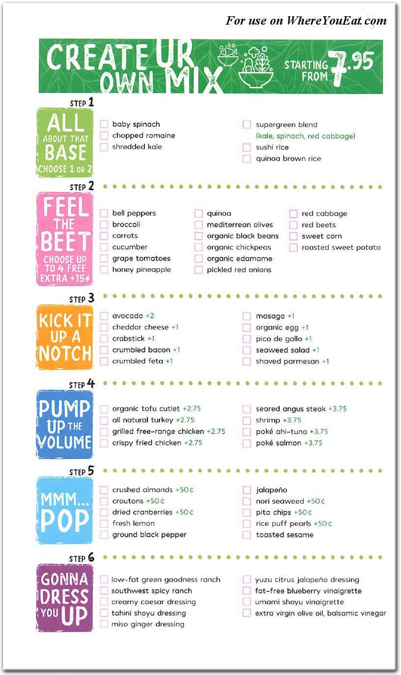 Freshmix Restaurant in Queens / Menus & Photos