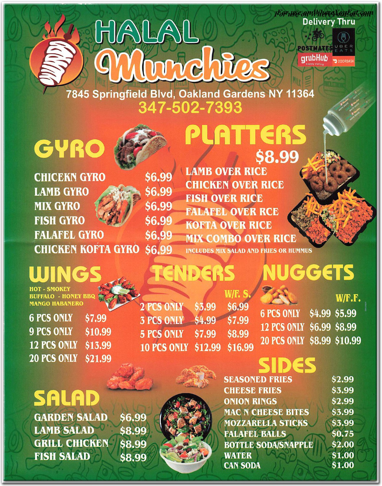 Halal Munchies Restaurant in Queens / Menus & Photos