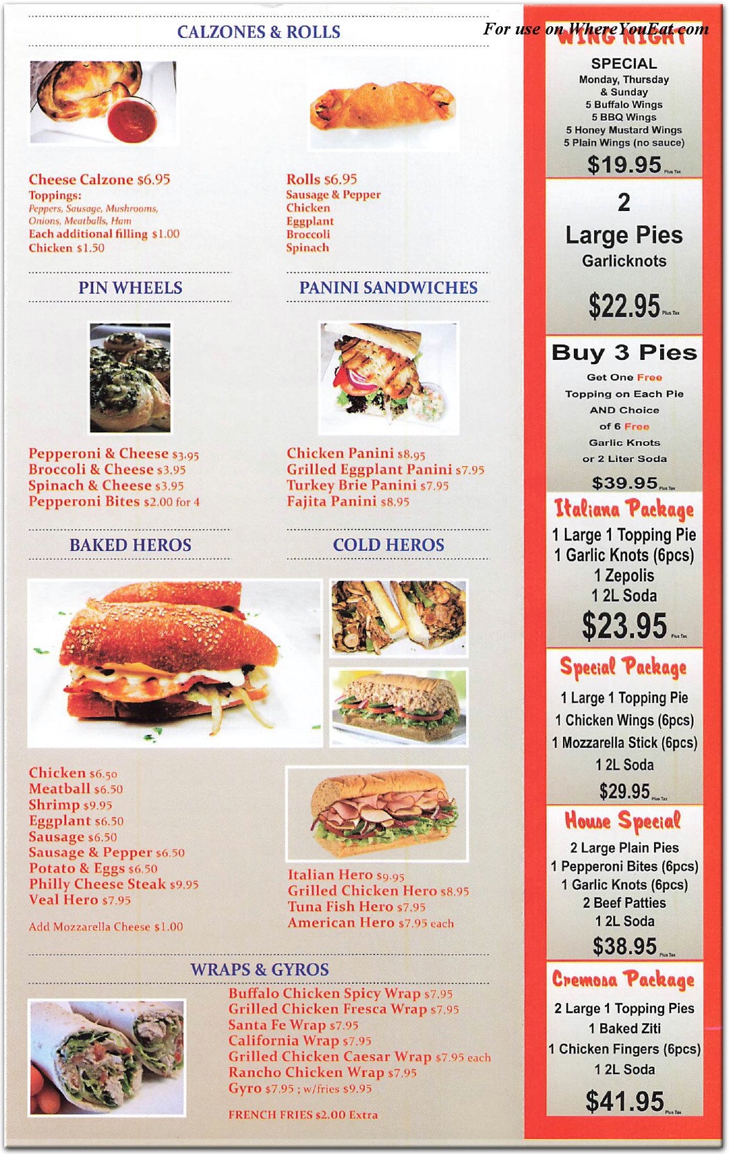 Italiana Cremosa Restaurant in Queens / Menus & Photos