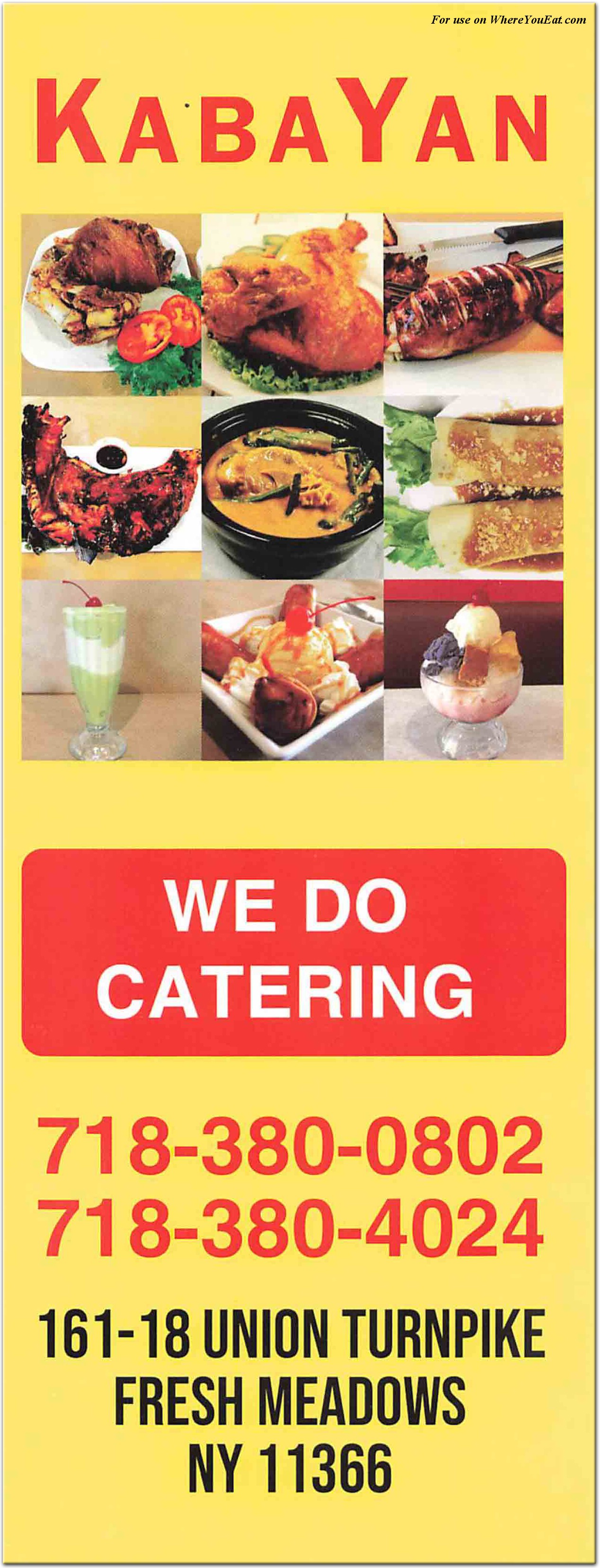 Kabayan Restaurant in Queens / Official Menus & Photos