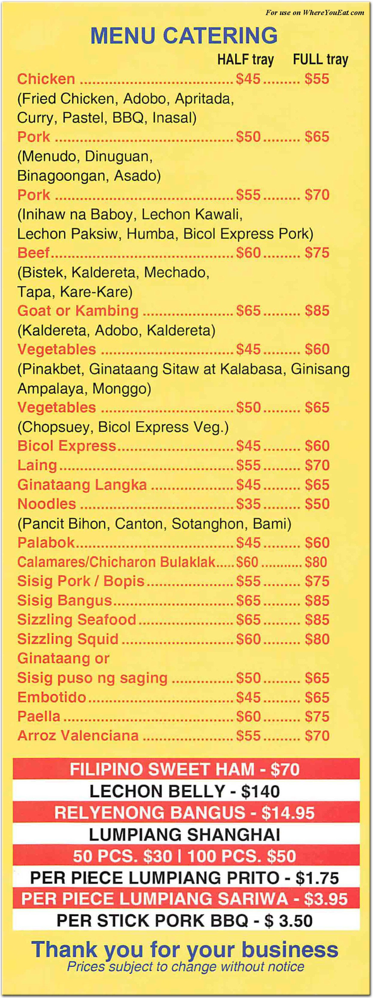 Kabayan Restaurant in Queens / Menus & Photos