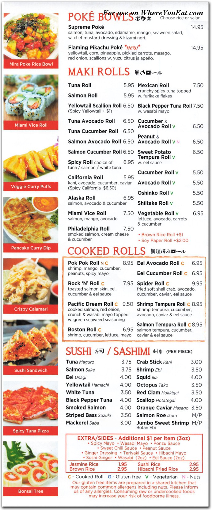 Mira Sushi Restaurant in Queens / Menus & Photos