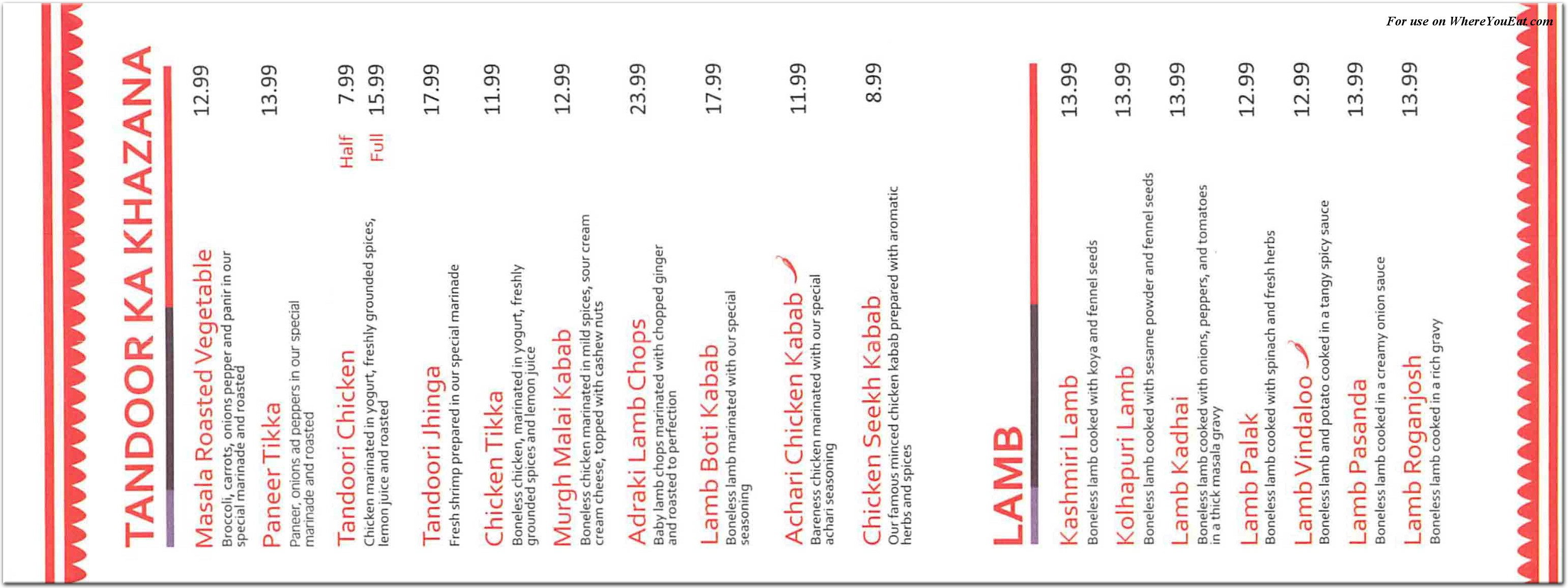 Punjabi Kabab House Restaurant in Queens / Official Menus & Photos