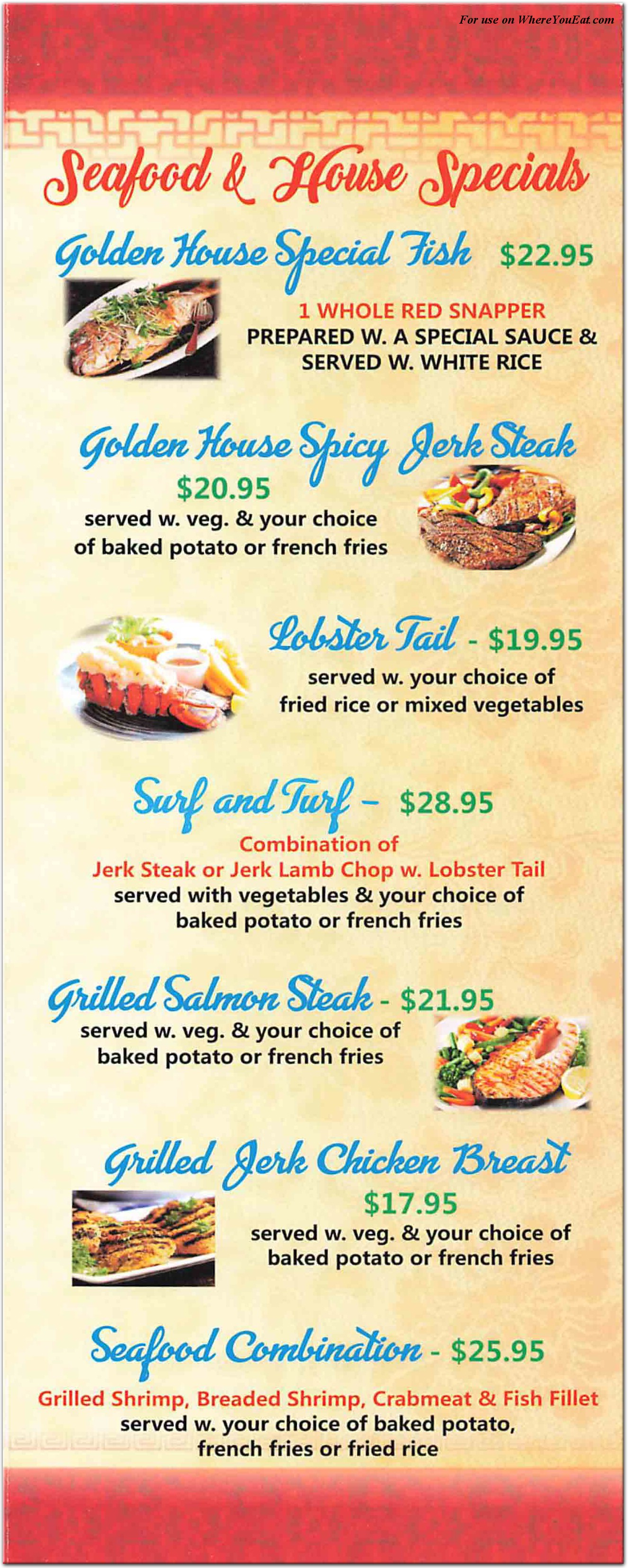 New Happy Golden House Restaurant in Queens / Menus & Photos