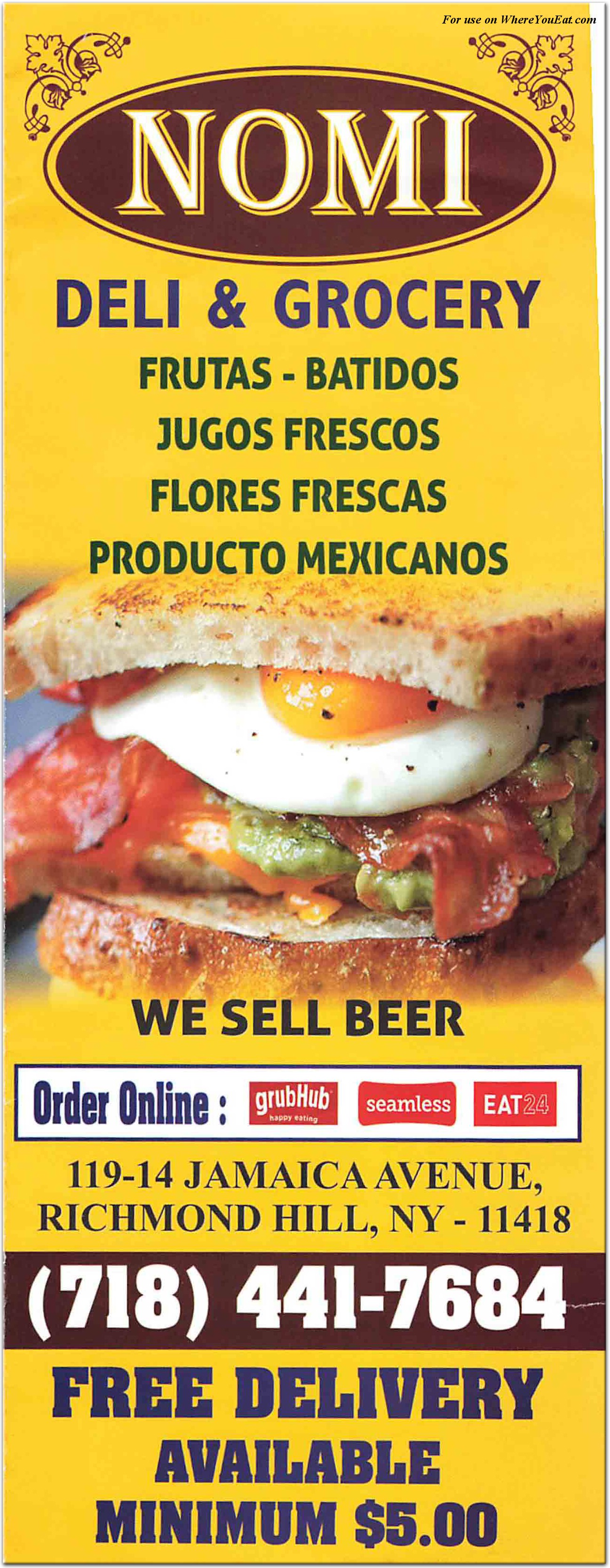 Nomi Restaurant in Queens / Menus & Photos