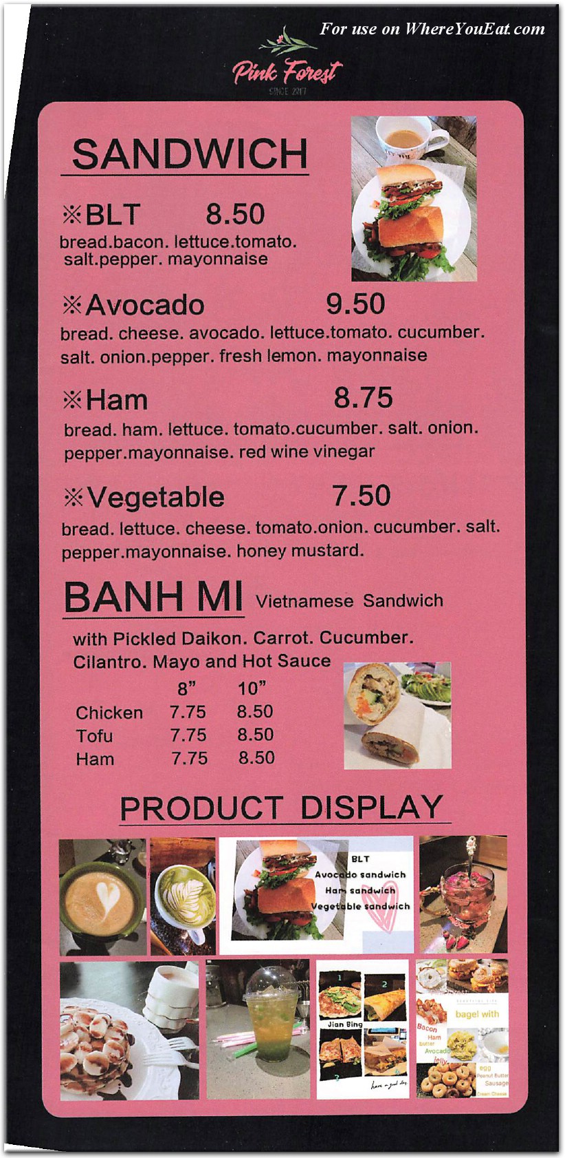 Pink Forest Restaurant in Queens / Menus & Photos