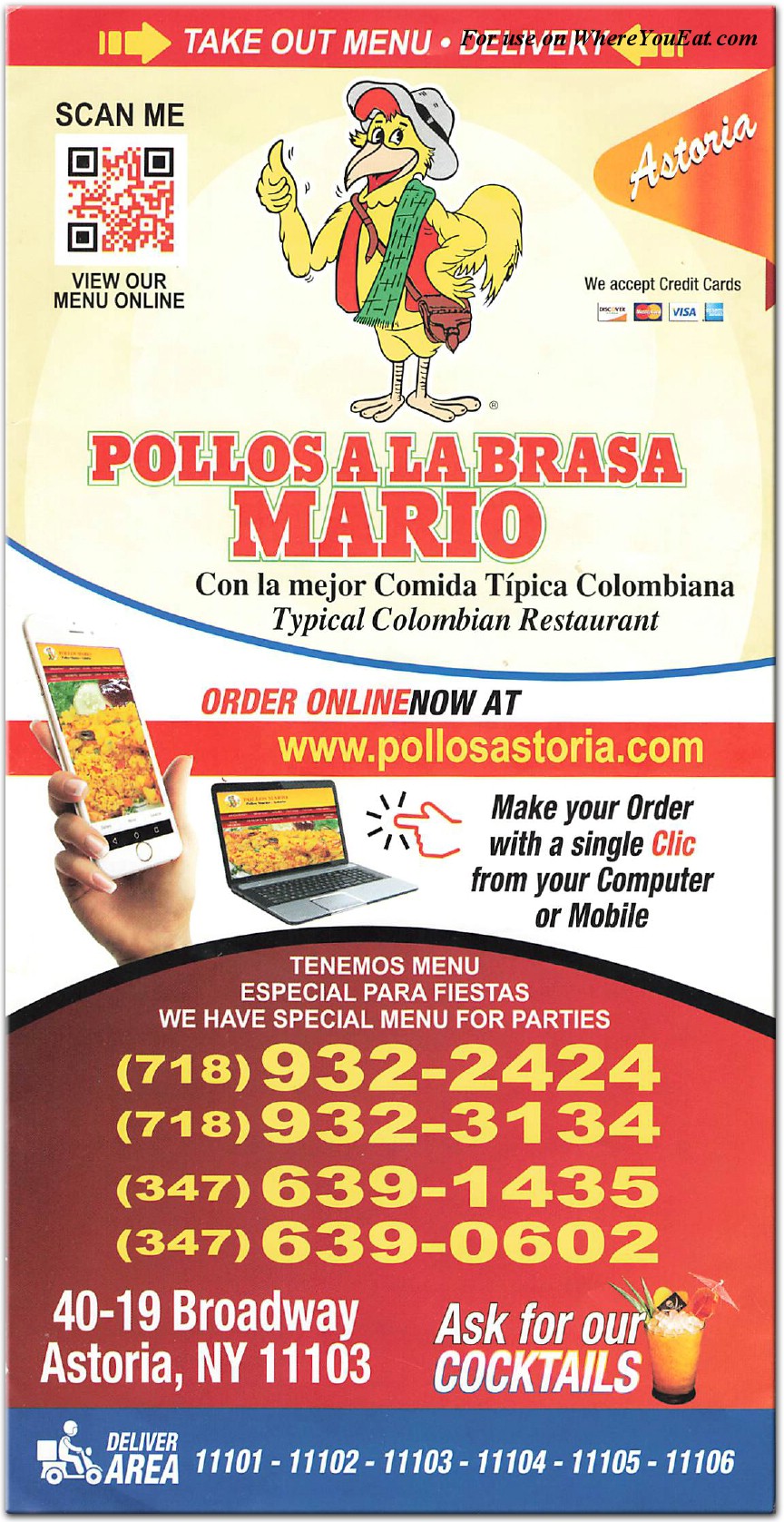 Pollos A La Brasa Mario Restaurant in Queens / Menus & Photos