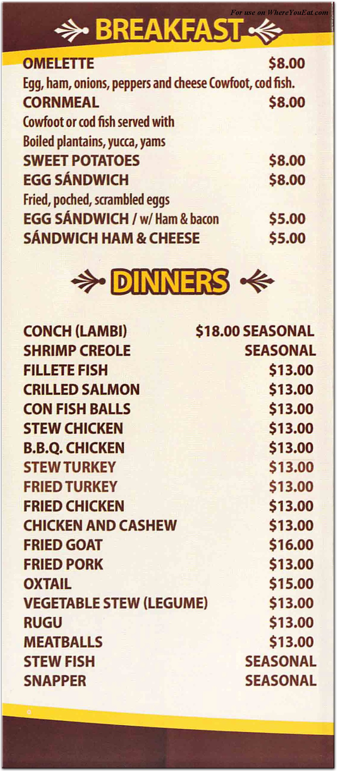 Ron's Coffee Shop & Bakery Restaurant in Queens / Menus & Photos