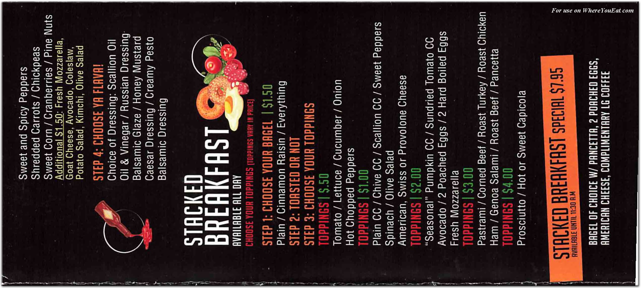 Stacked Sandwich Shop Restaurant in Queens / Menus & Photos