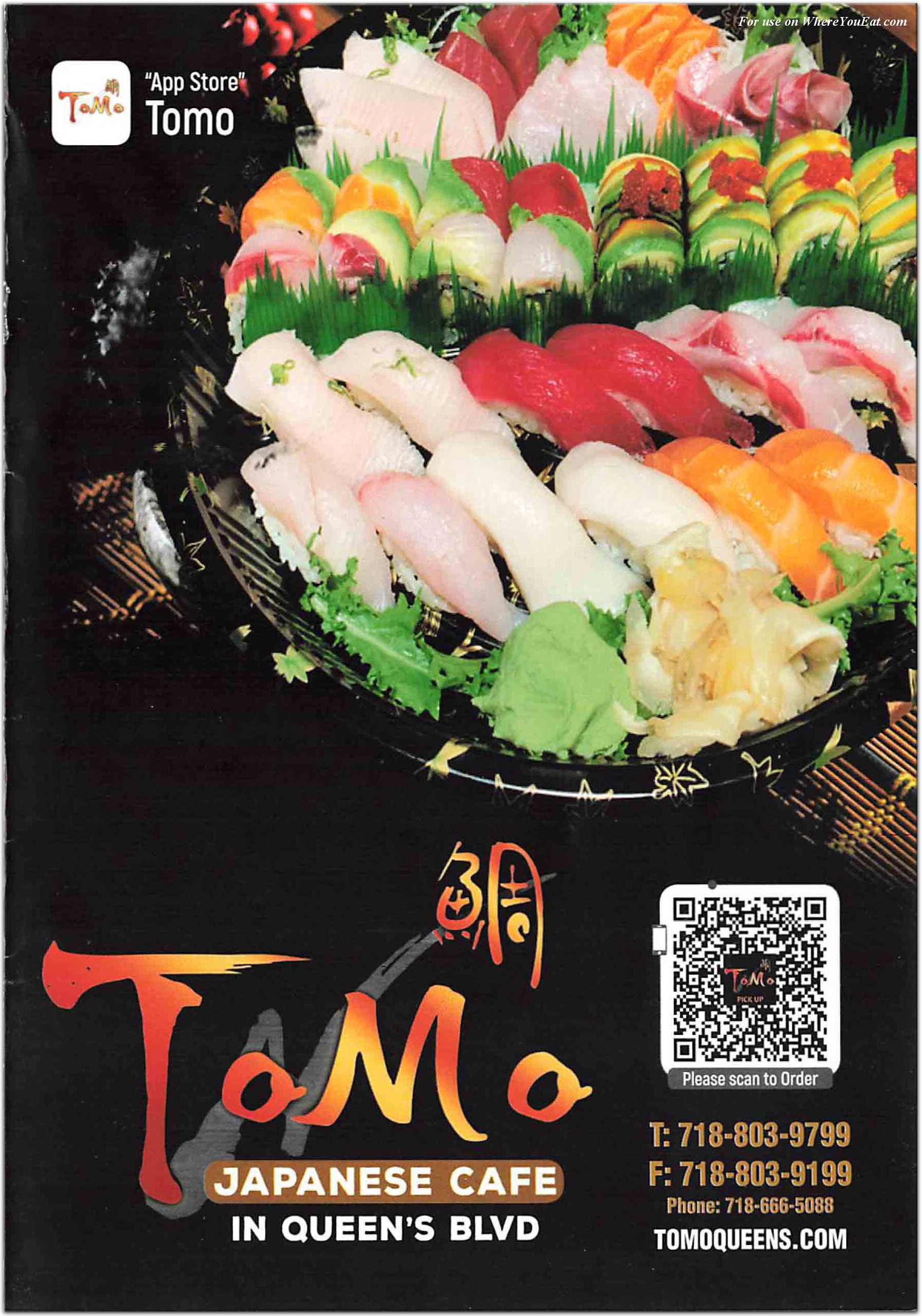 Tomo Restaurant in Queens / Menus & Photos