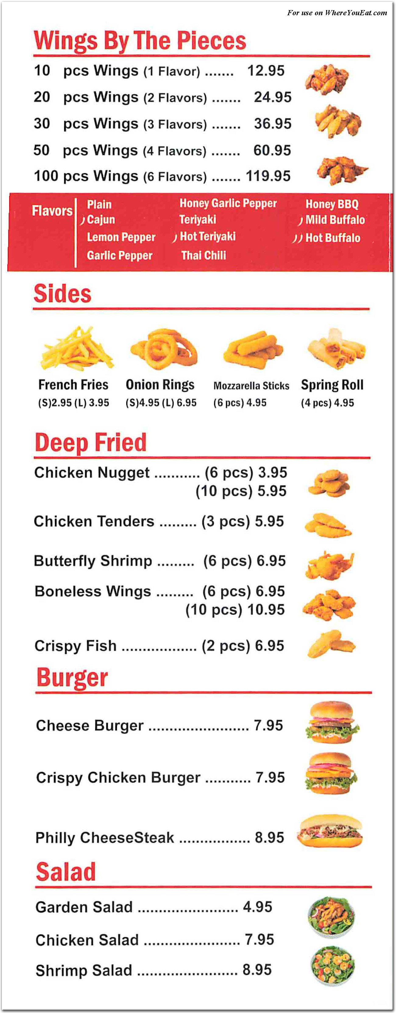 Wing Spots Restaurant in Queens / Menus & Photos