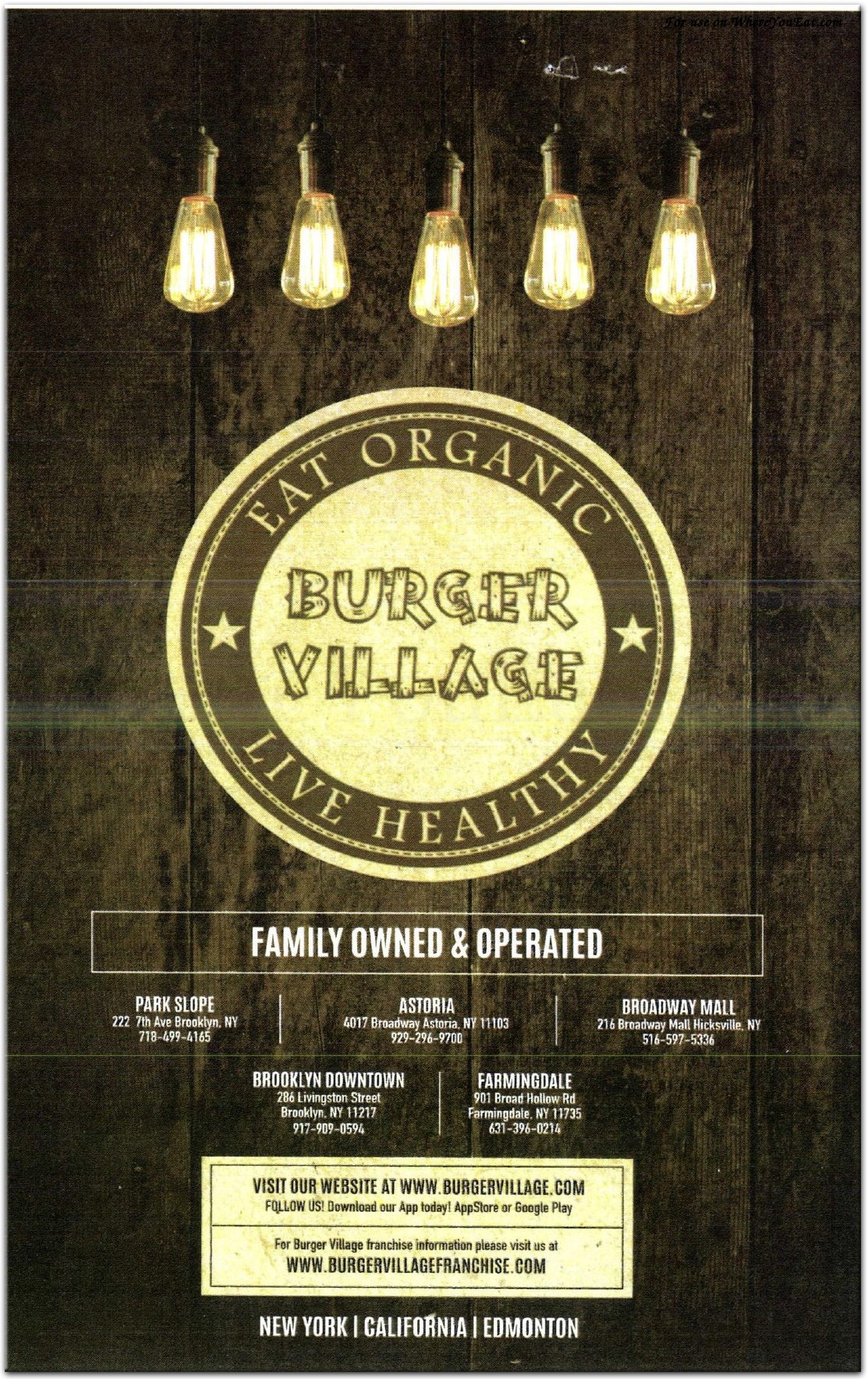 Burger Village Restaurant in Queens / Official Menus & Photos