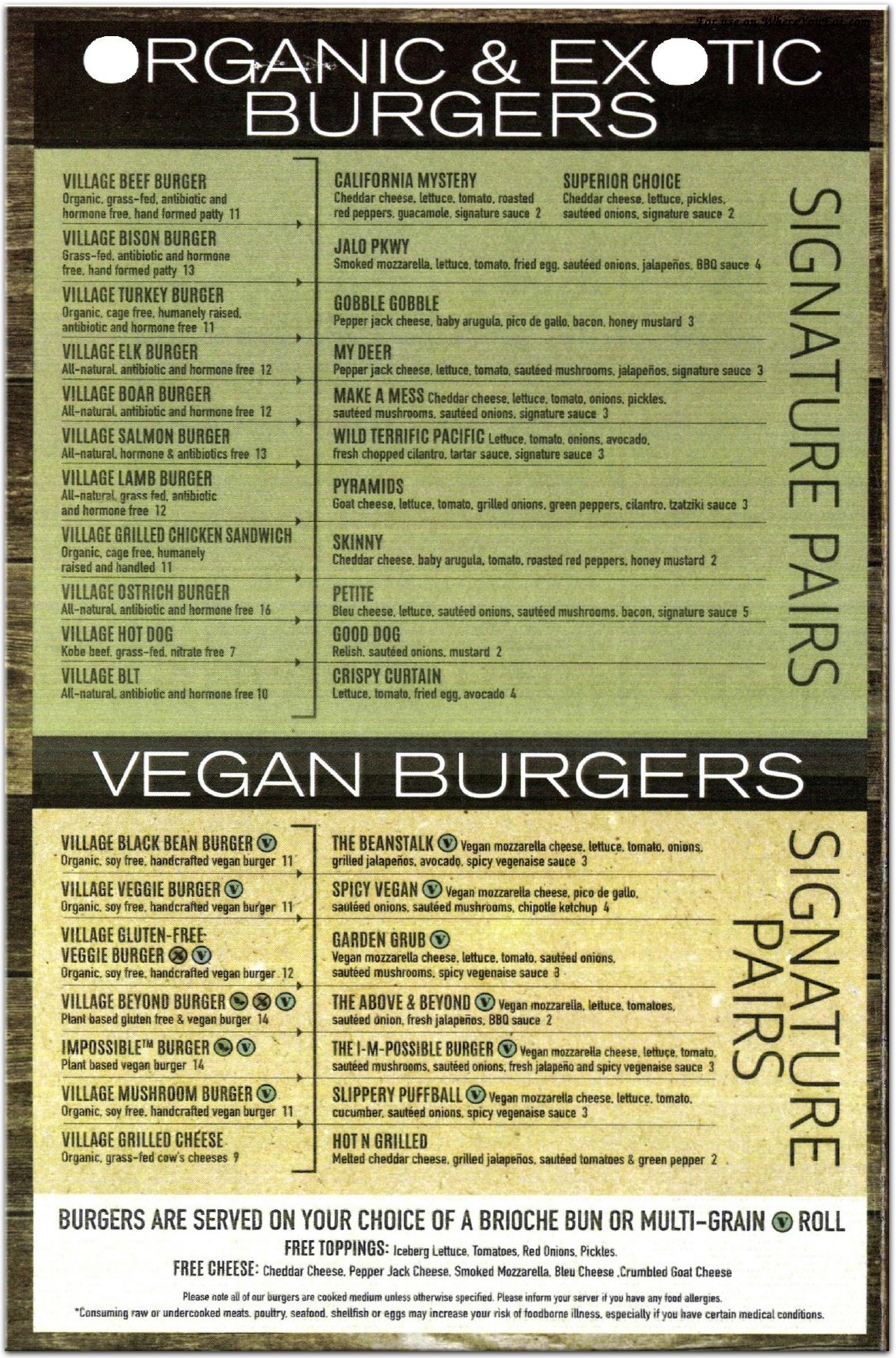 Burger Village Restaurant in Queens / Official Menus & Photos
