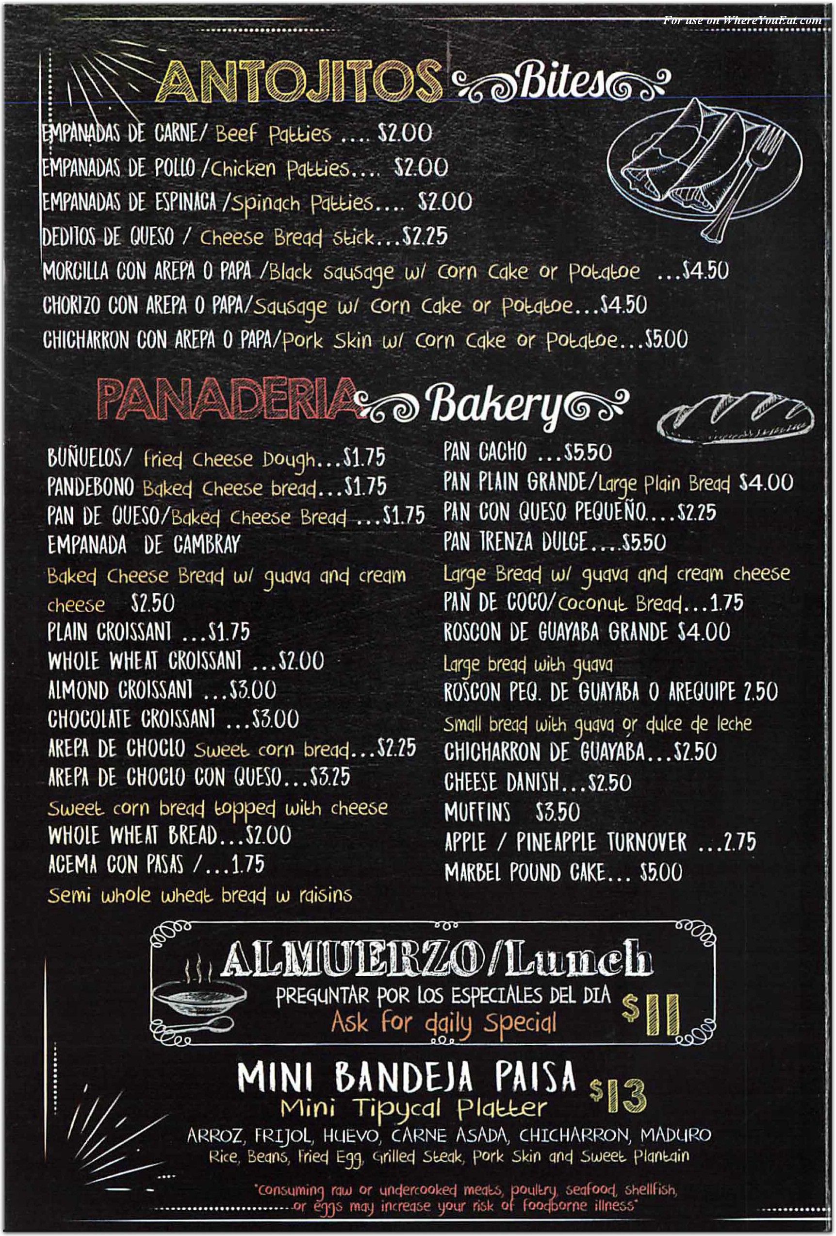 Cafe de Colombia Bakery II Restaurant in Queens / Menus & Photos