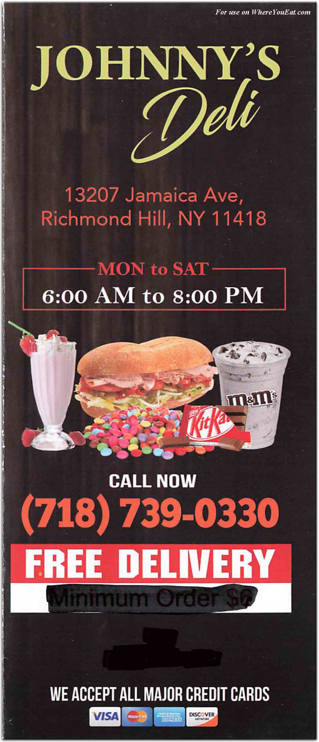 Johnny's Deli Restaurant in Queens / Menus & Photos