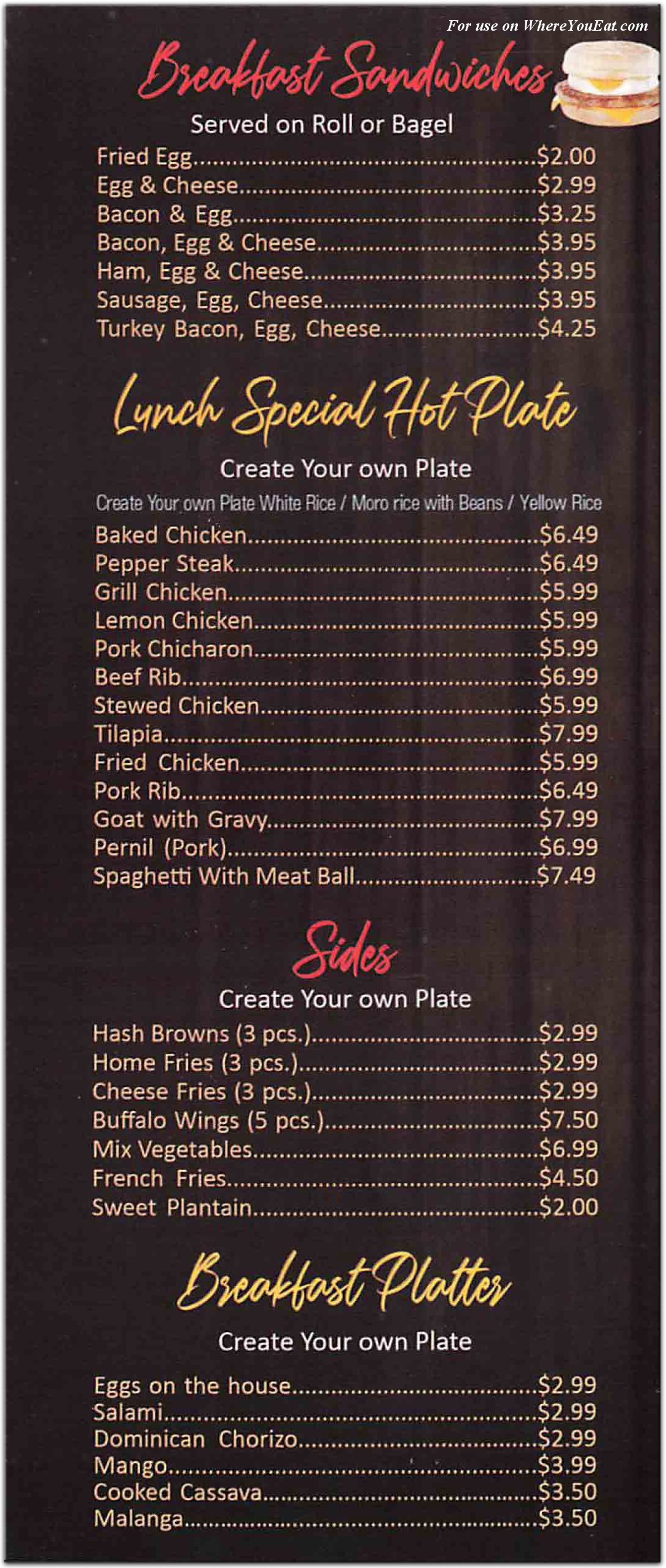 Johnny's Deli Restaurant in Queens / Menus & Photos