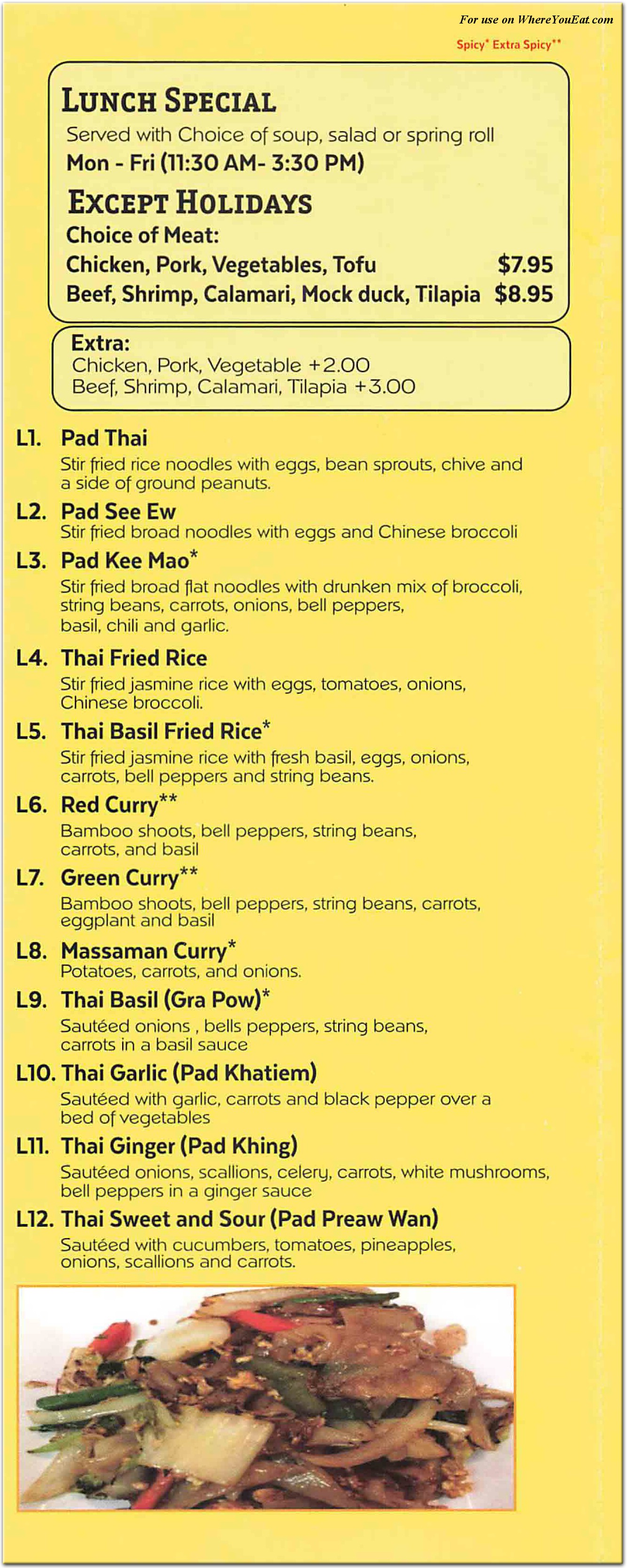 KhanTong Thai Kitchen Restaurant in Queens / Menus & Photos