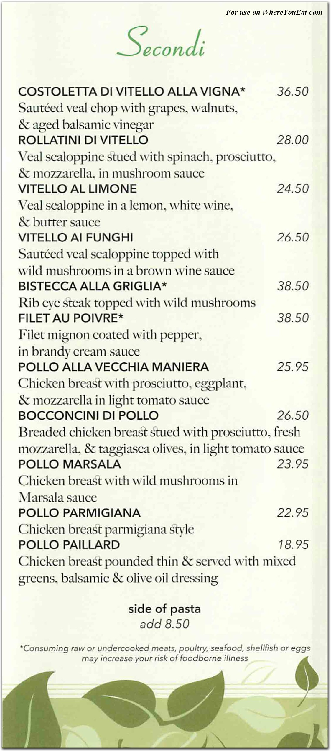 La Vigna Restaurant in Queens / Menus & Photos