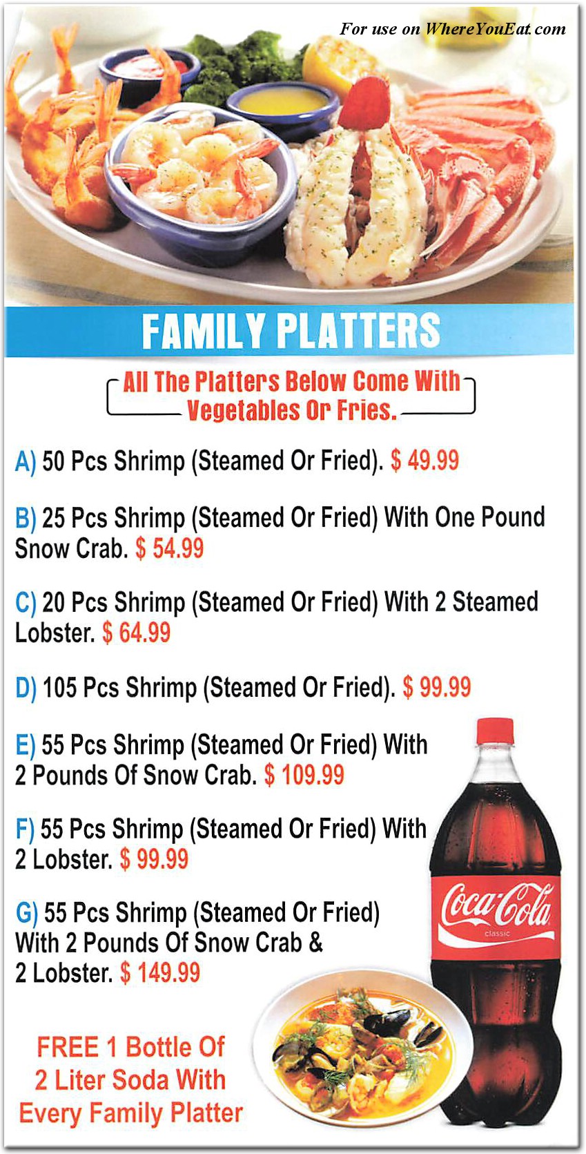 Fish In A Flash Restaurant in The Bronx / Menus & Photos