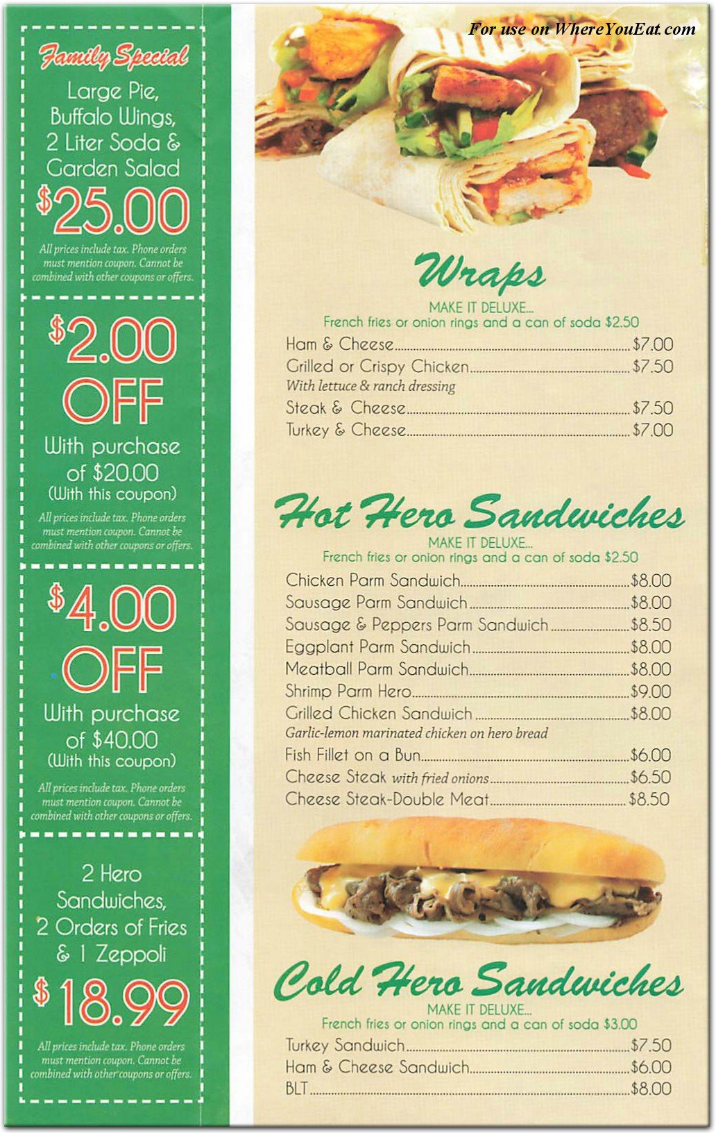 Pizza Place Restaurant in The Bronx / Menus & Photos