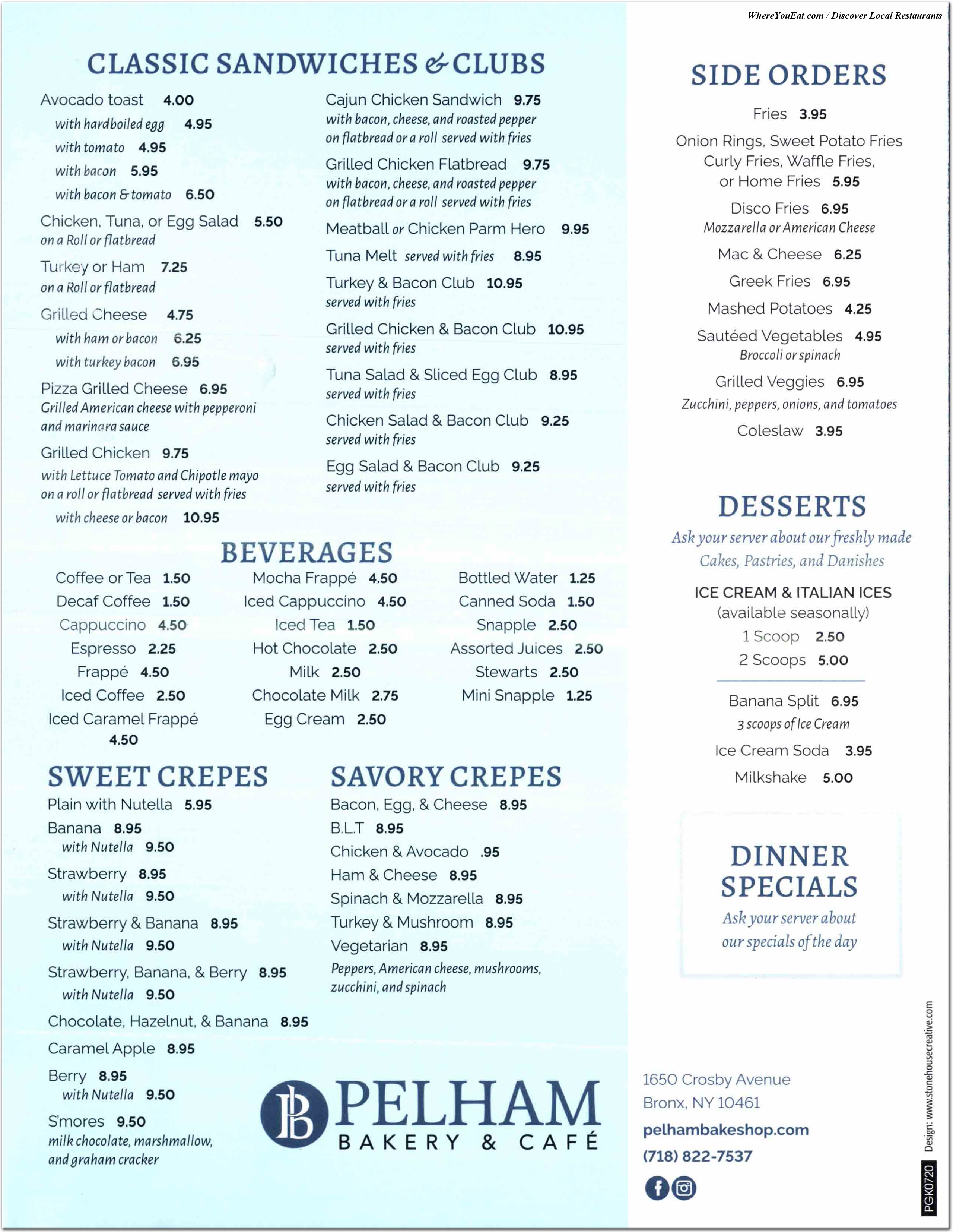 Pelham Restaurant in The Bronx / Menus & Photos