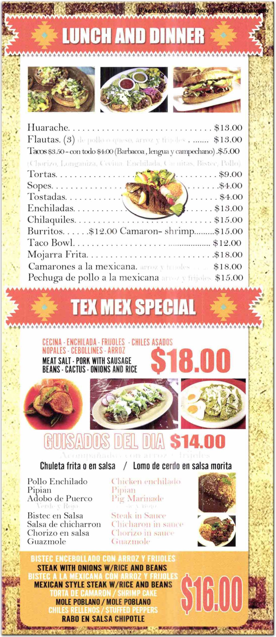 Texmex Restaurant in The Bronx / Menus & Photos