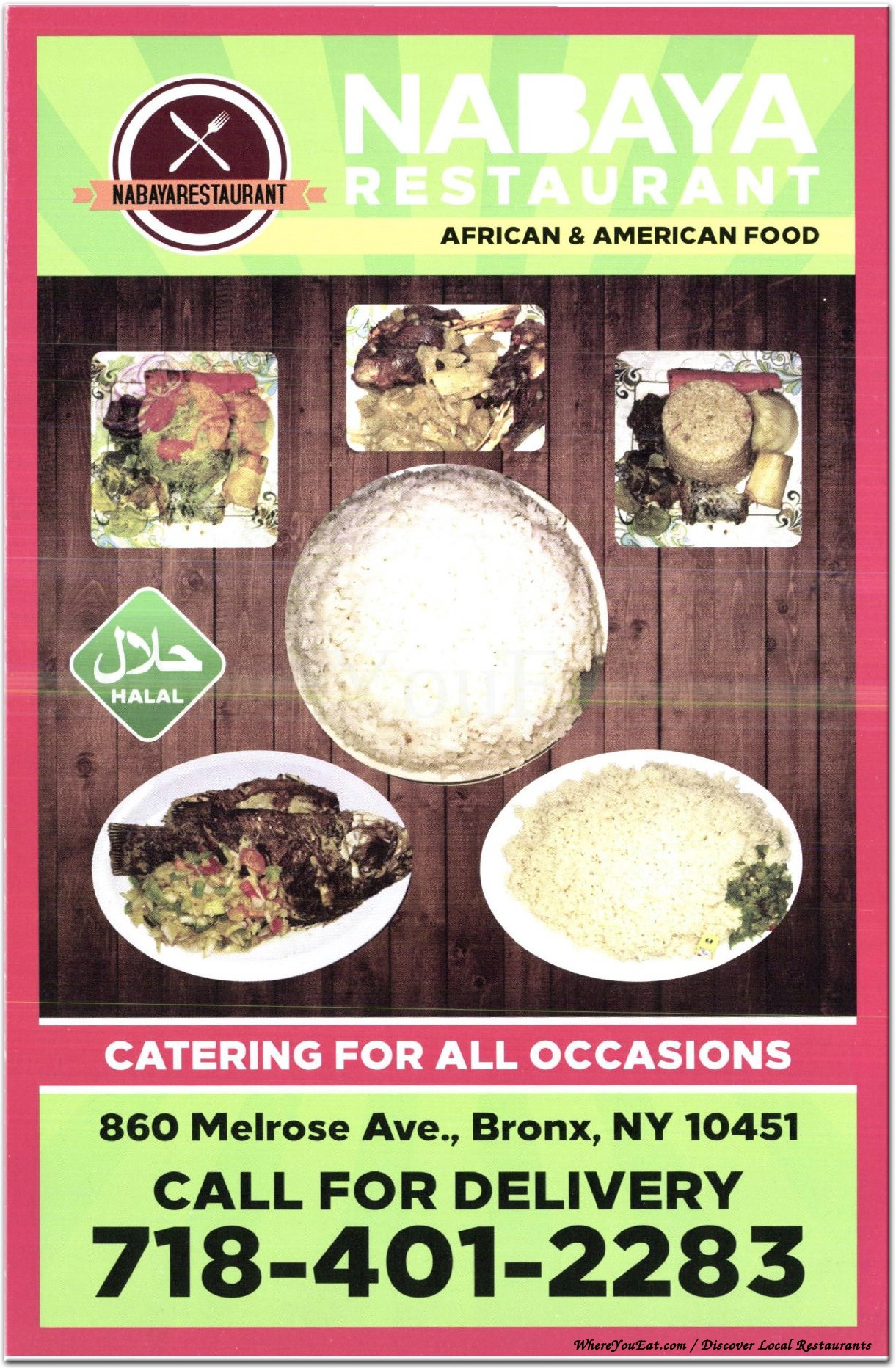 Nabaya Restaurant in The Bronx / Menus & Photos