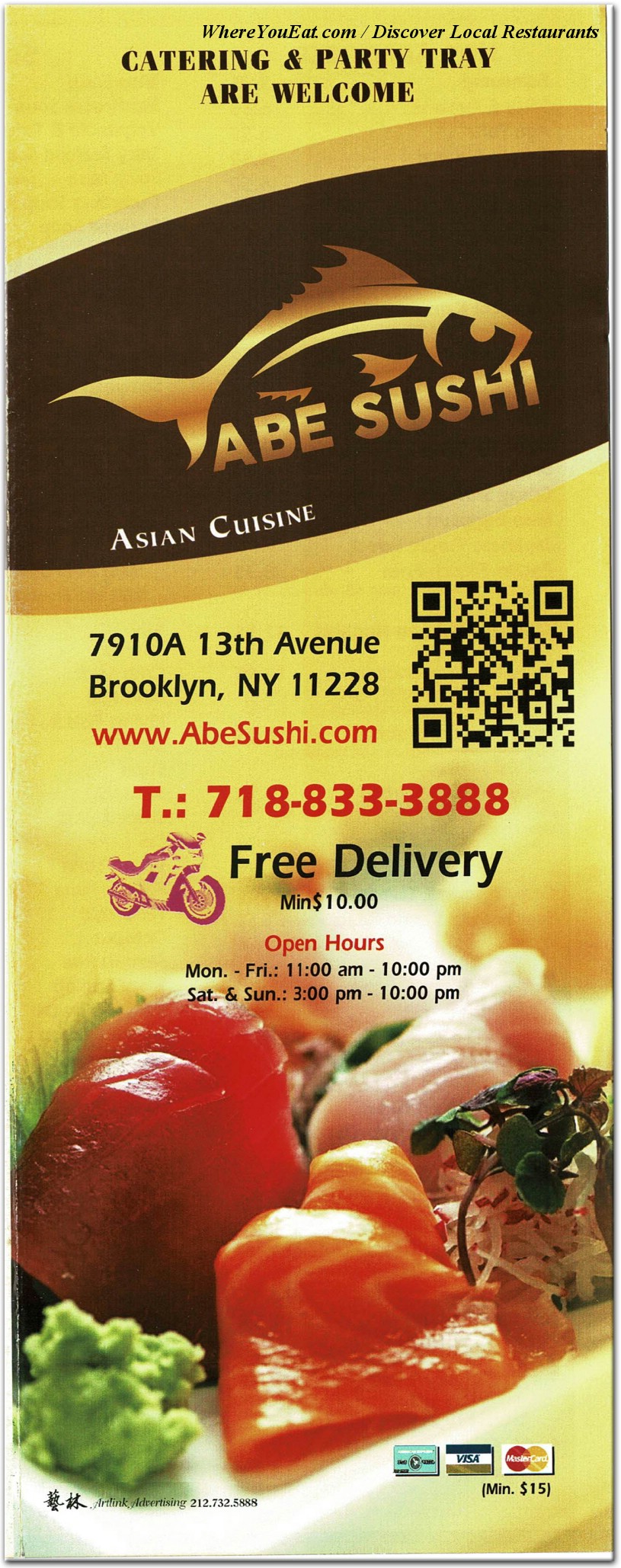 Abe Sushi Restaurant in Brooklyn / Menus & Photos