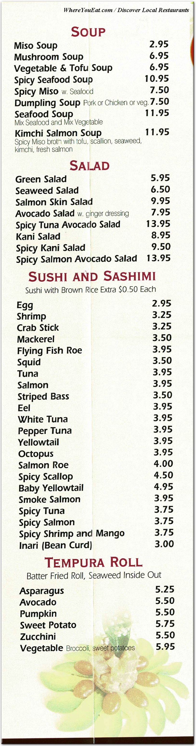 Abe Sushi Restaurant in Brooklyn / Menus & Photos