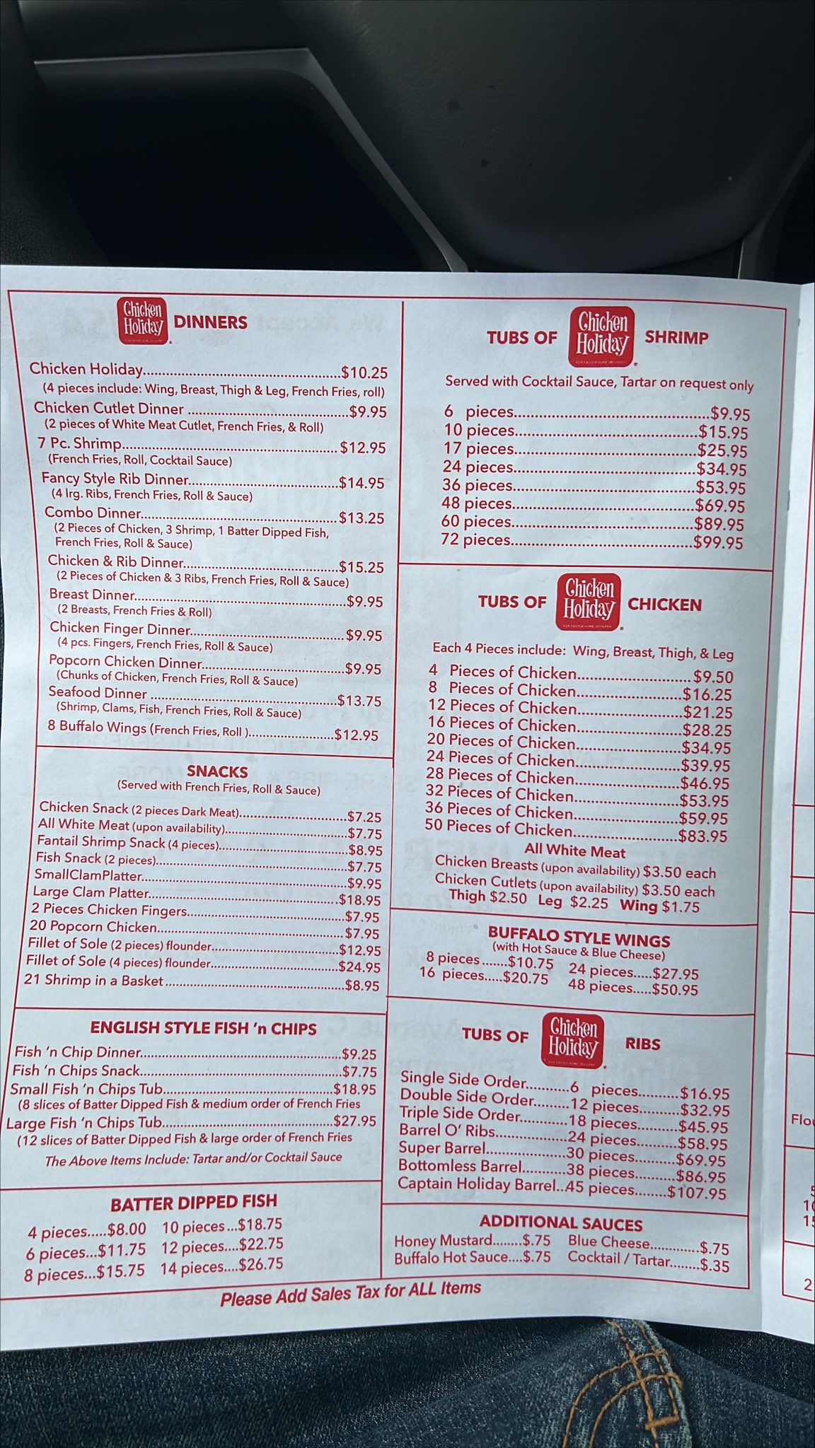 Chicken Holiday NJ Restaurant in New Jersey / Menus & Photos