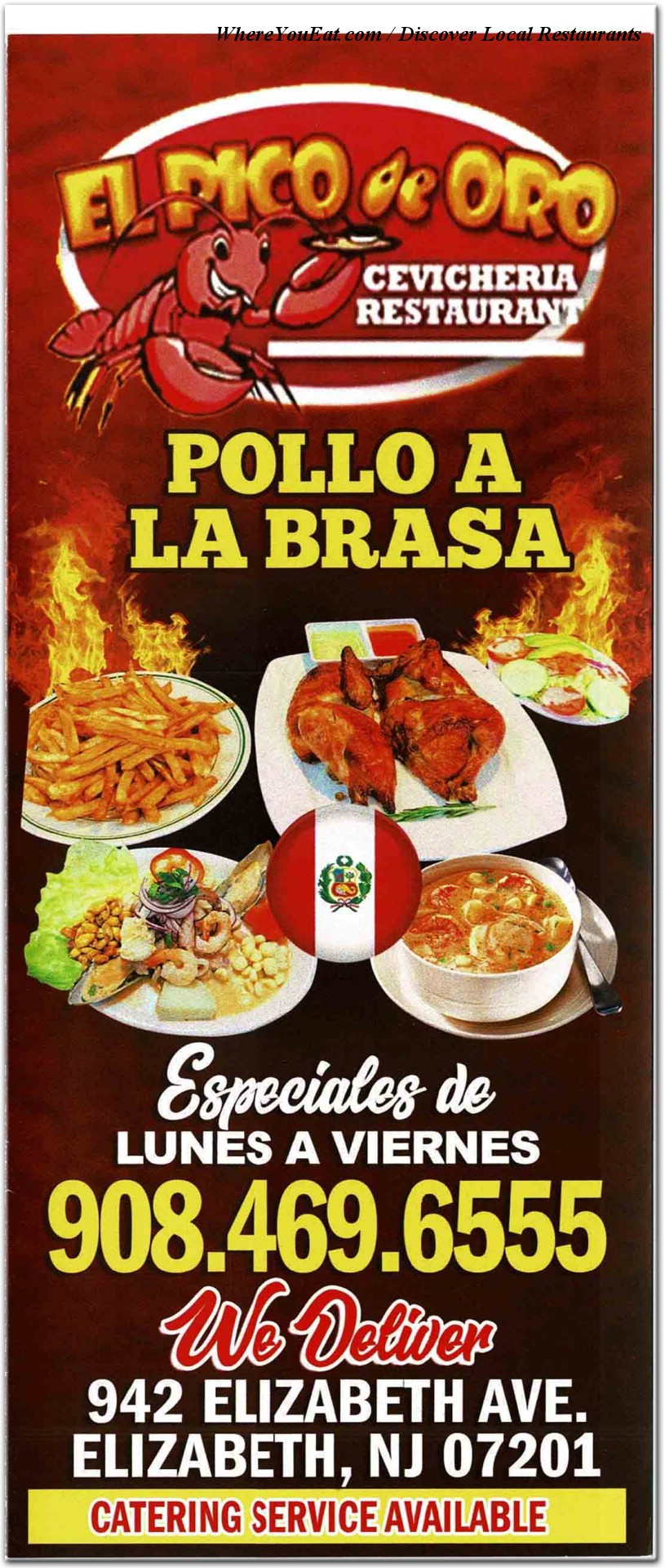 El Pico de Oro Cevicheria Restaurant in North Jersey / Menus & Photos