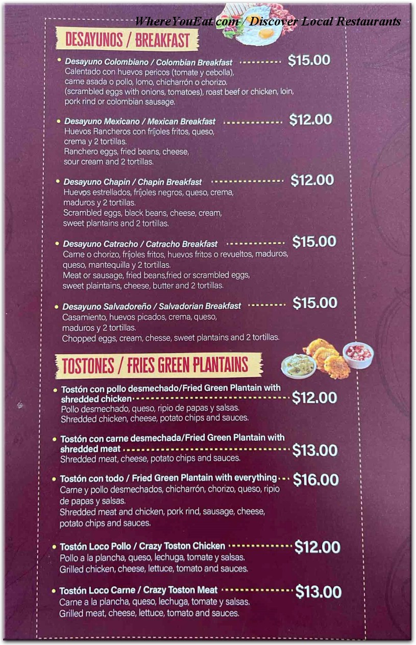 Punto Restaurant in North Jersey / Menus & Photos