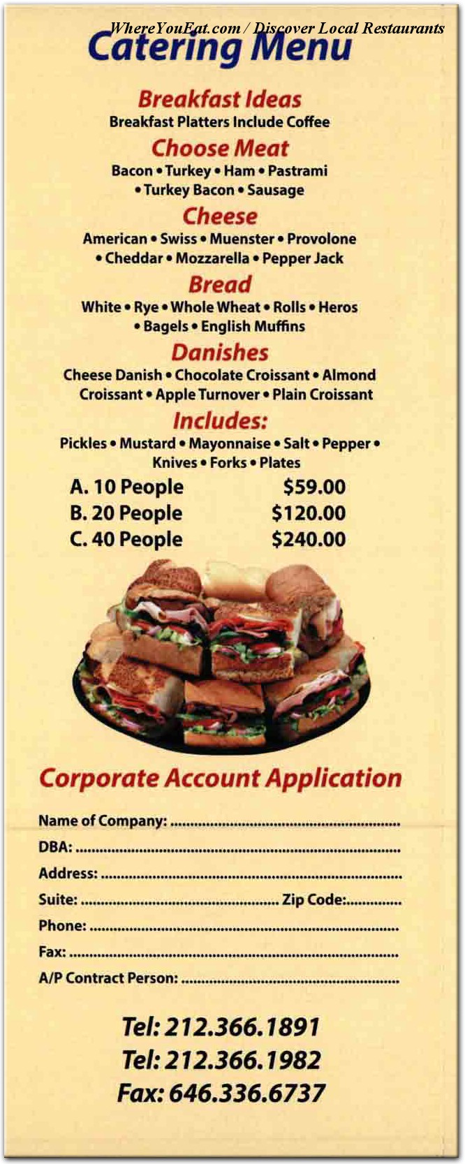 Chelsea's Signature Deli Restaurant in Manhattan / Menus & Photos