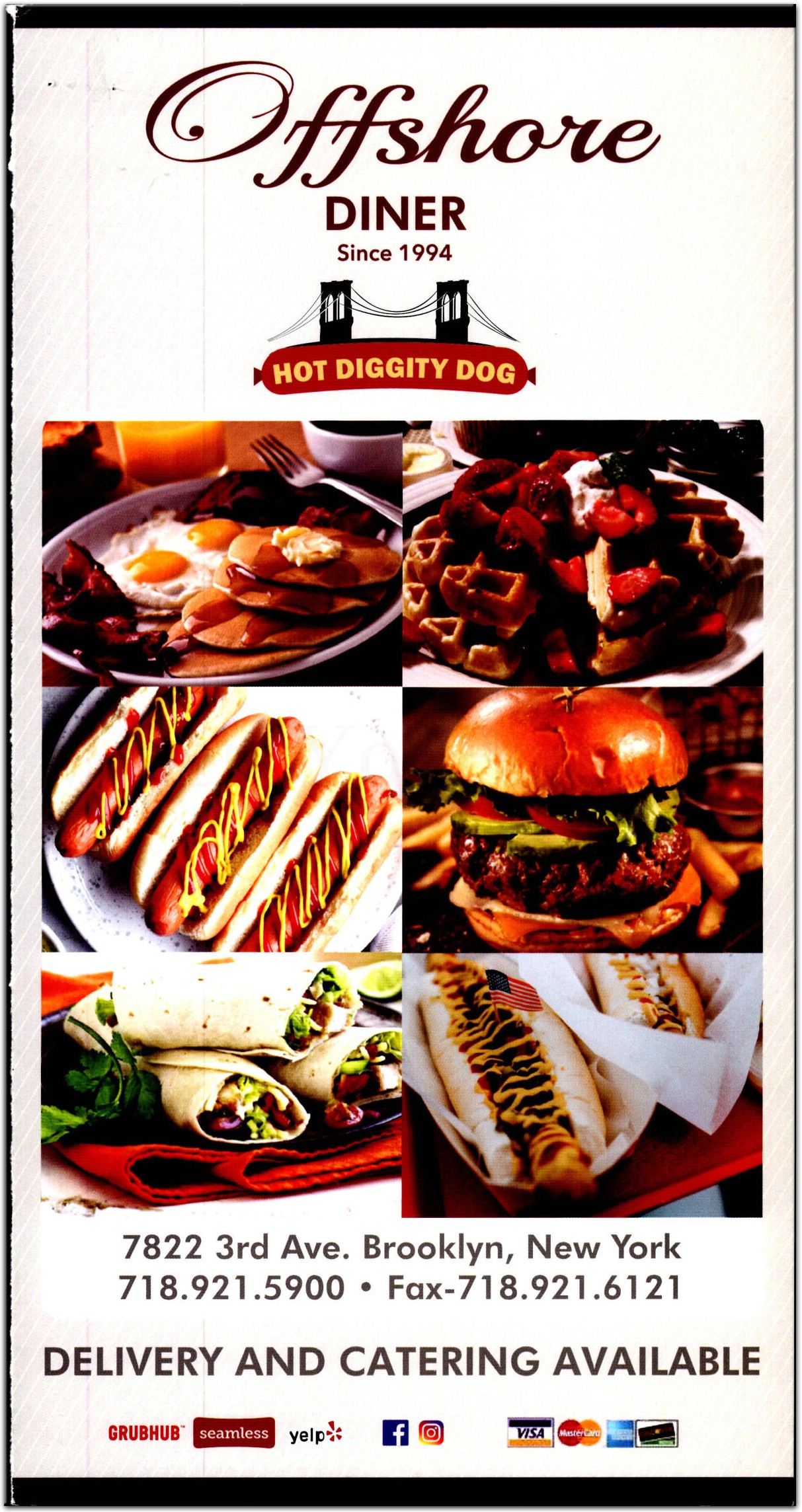 Offshore Diner Restaurant in Brooklyn / Official Menus & Photos