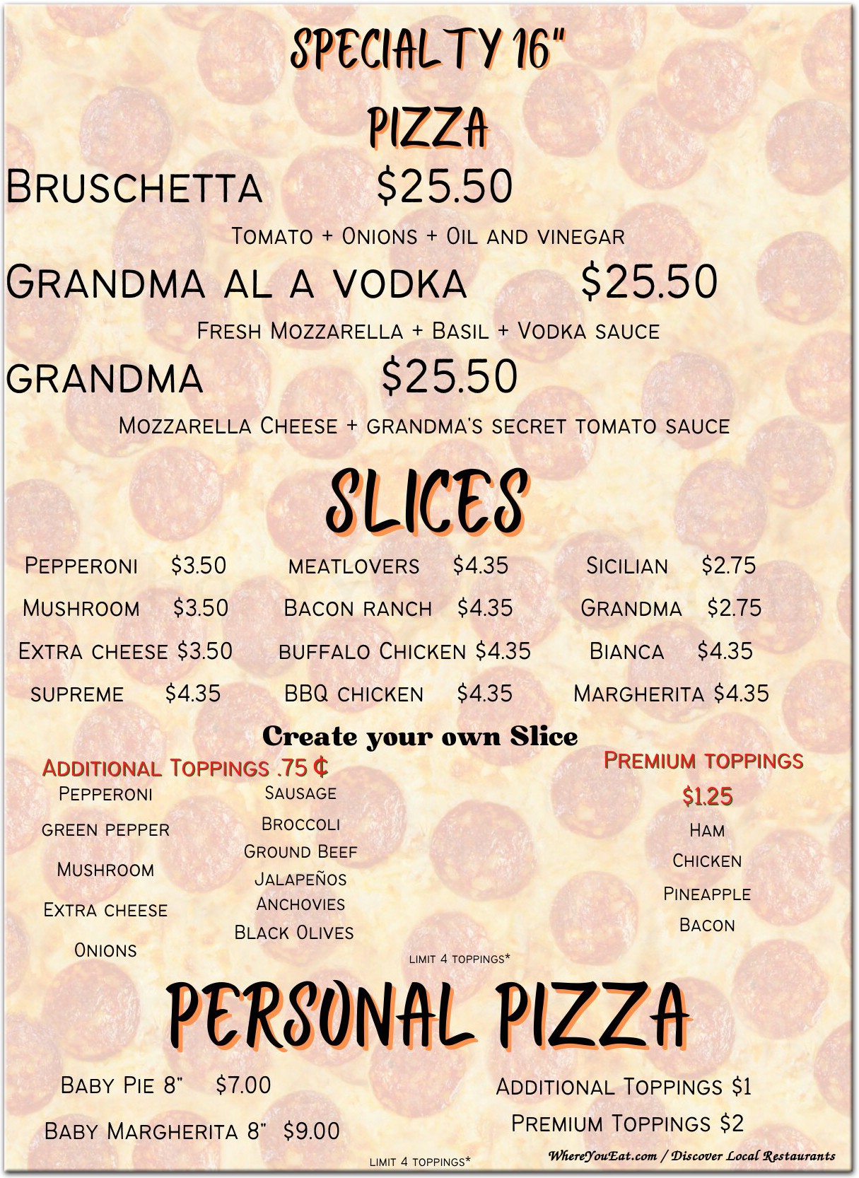 Luigi's Pizza Restaurant in Brooklyn / Menus & Photos