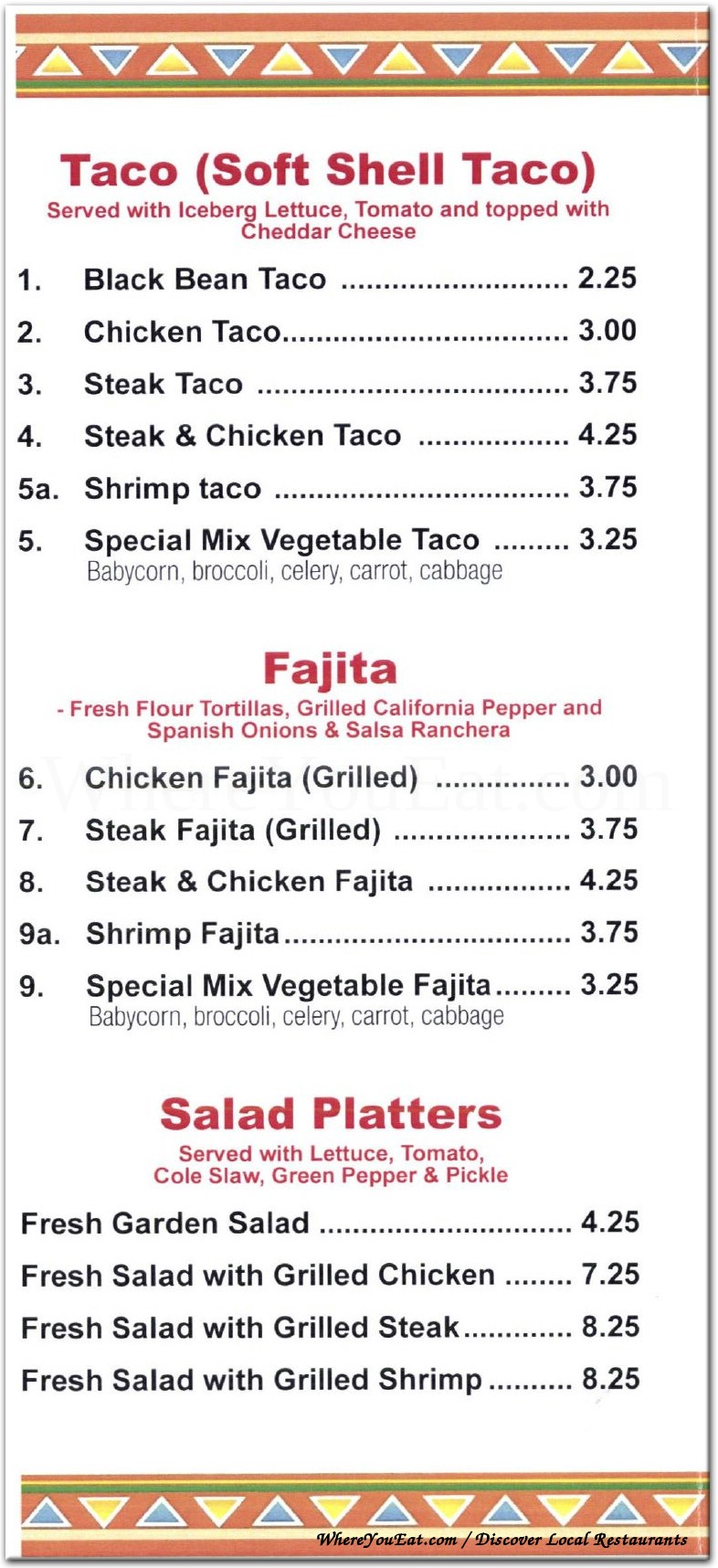 Taco Fajita Restaurant in Brooklyn / Menus & Photos