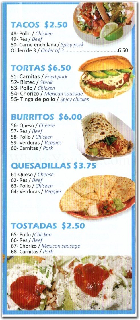 Antojitos Restaurant in Brooklyn / Menus & Photos