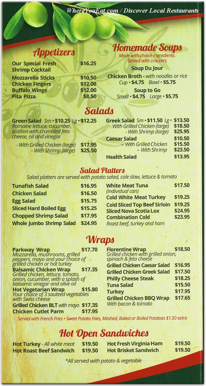 Parkway Restaurant Restaurant in Brooklyn / Menus & Photos