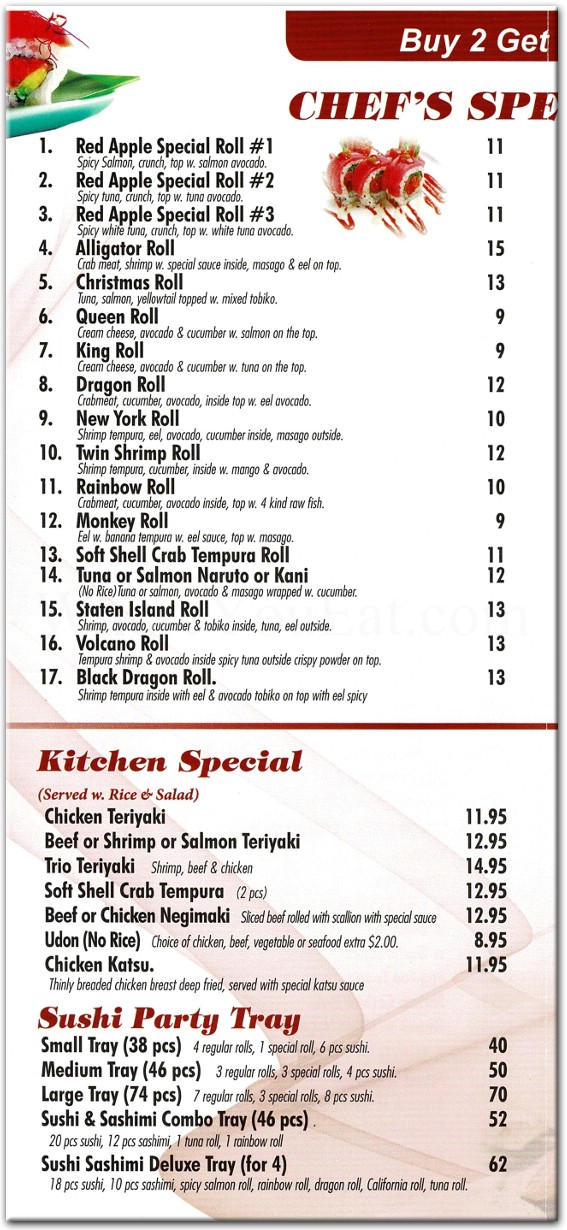 Red Apple Restaurant in Staten Island / Official Menus & Photos