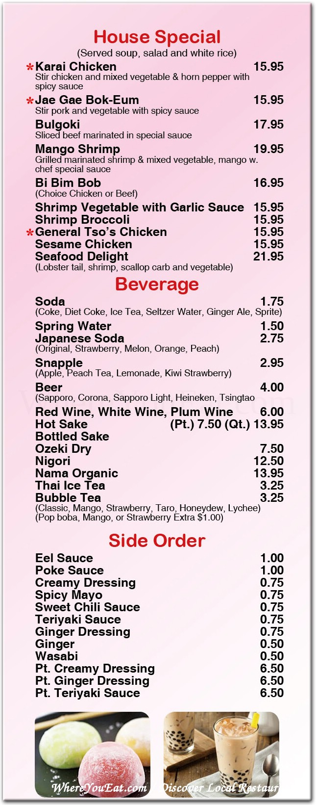 Sayori Asian Restaurant Restaurant in Staten Island / Official Menus ...