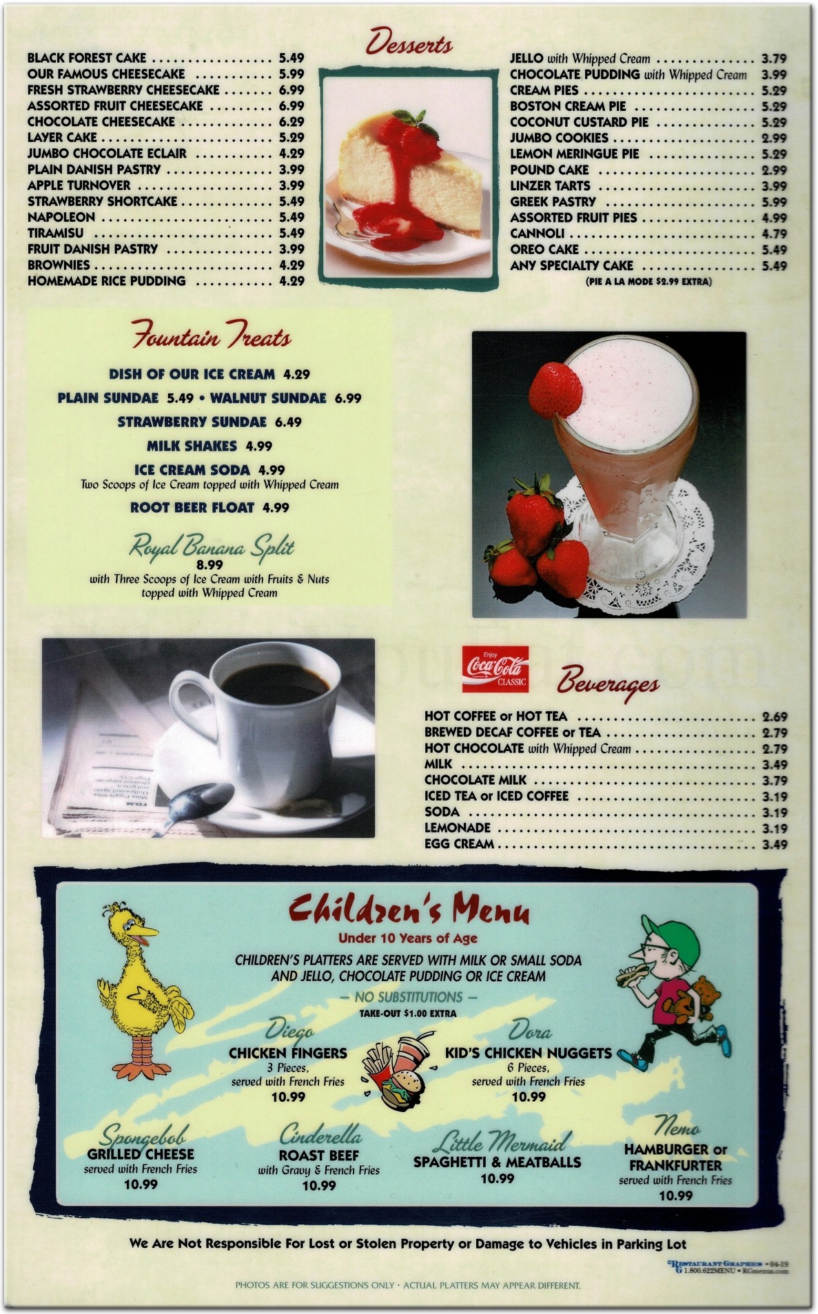 Mike's Olympic Grill Restaurant in Staten Island / Official Menus & Photos