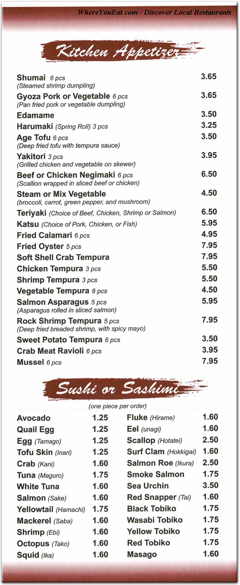 Sake Sushi Restaurant in Brooklyn / Menus & Photos