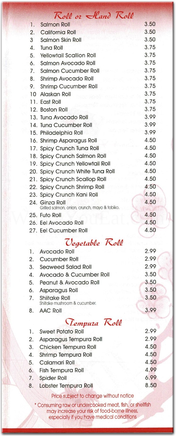 Samurai Fusion Sushi Restaurant in Brooklyn / Official Menus & Photos